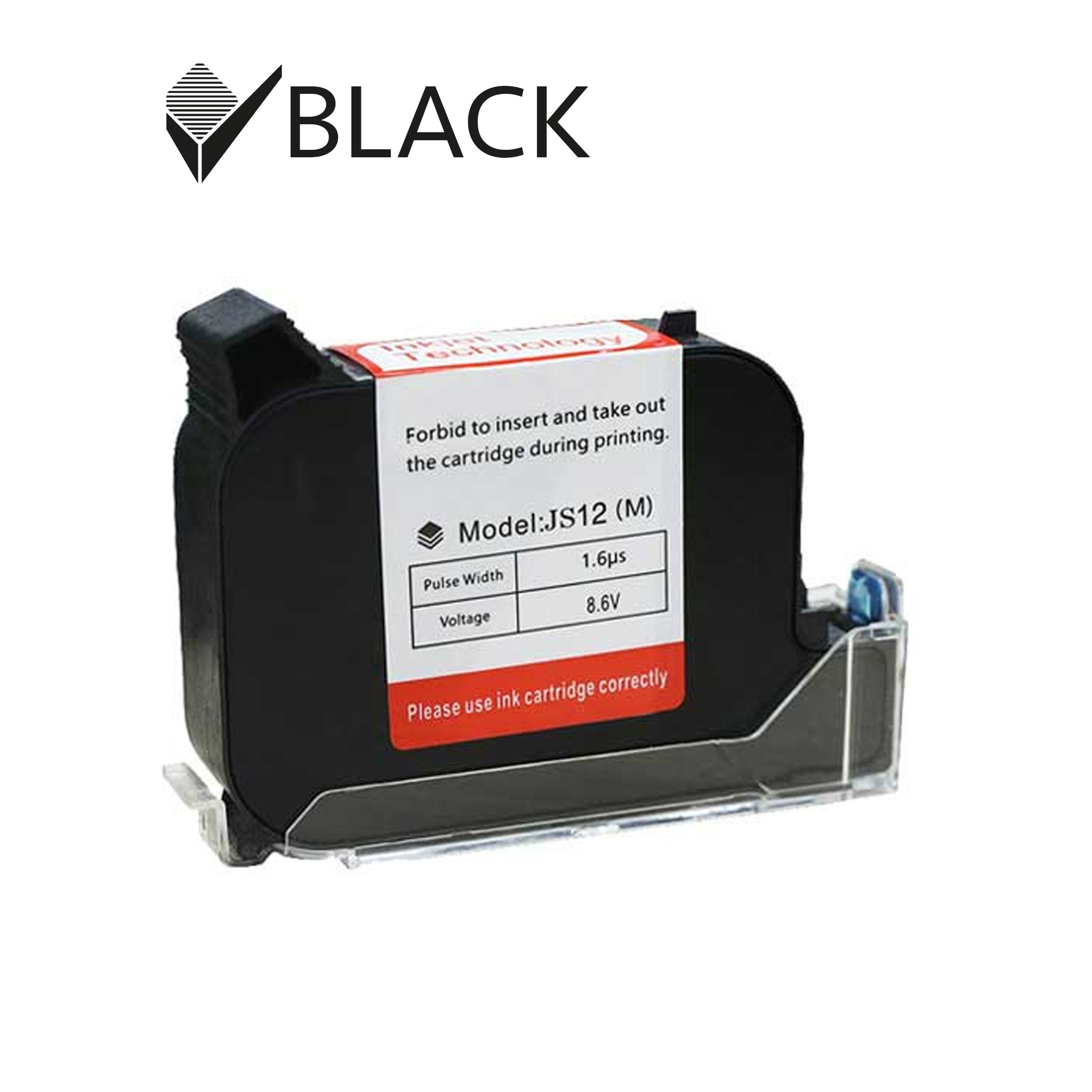 M6 Handheld TIJ Ink Cartridge - JS12 Solvent Black